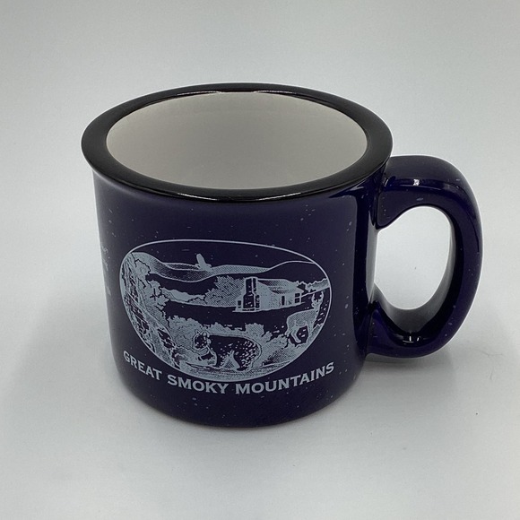Dining | Great Smoky Mountains National Park Mug Cobalt Blue Speckled ...